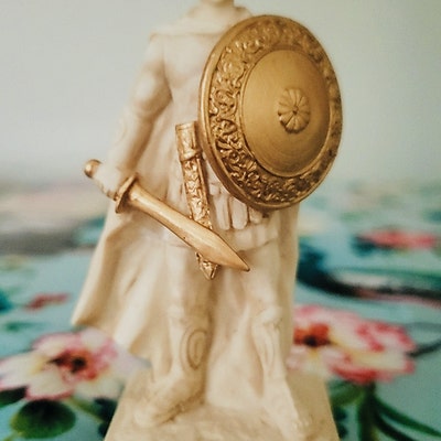 Vintage Ares Mini Statue Small Hand-painted Ancient Greek God Ares Mini ...