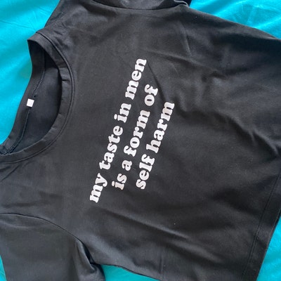 I Love Surfer Skater Emo Boys Slogan Crop Tee, Funny Text Gen Z T-shirt ...