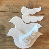 Doves PDF Pattern Felt Christmas Ornament Sewing Tutorial - Etsy Sweden