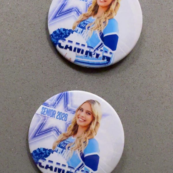 Custom Sports Photo Button or Refrigerator Magnet | Personalized Sports ...