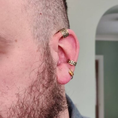 Narra Wood Fake Gauge Pincher for Pierced Ears FREE - Etsy UK