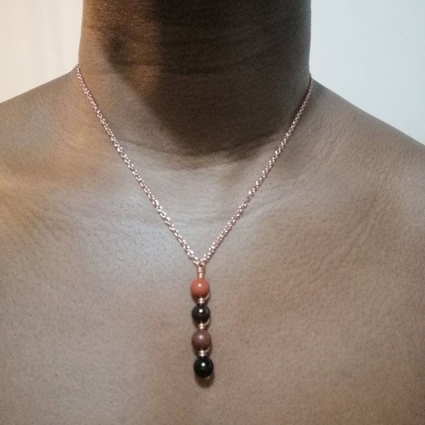 Root Chakra Necklace, Chakra Necklace, Red Jasper Necklace, Garnet ...