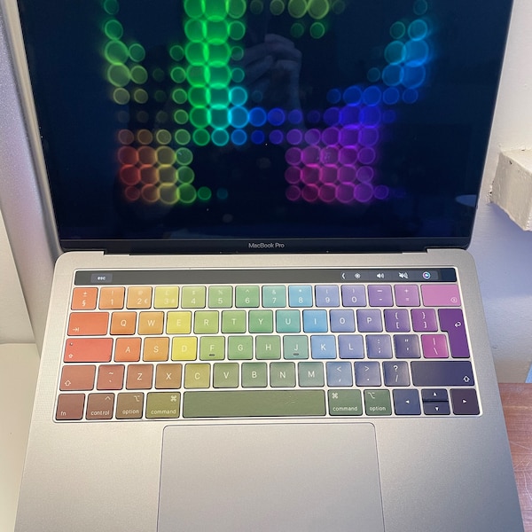 Rainbow MacBook Keyboard Laptop Stickers Keyboard Decal MacBook Air 13 ...