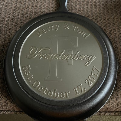 Personalized/custom Cast Iron Skillet - Etsy