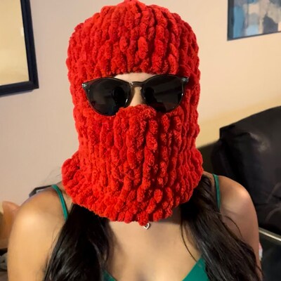 Distressed Balaclava Knitted Balaclava Yeat Balaclava Face Ski Mask Hot ...