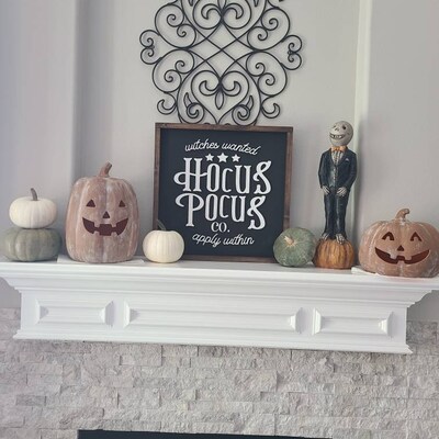 Hocus Pocus Co. Sign, Witches Wanted Apply Within, 3D, Farmhouse Sign ...