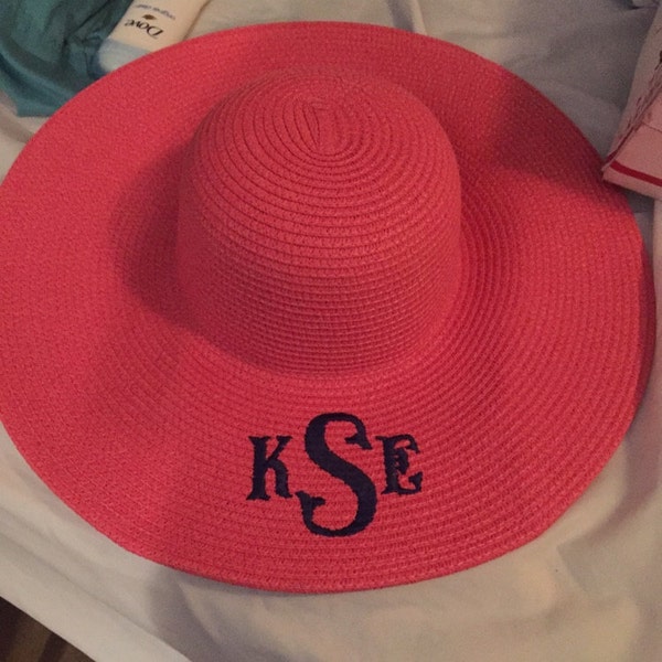 FREE Personalization ~ Women's Personalized Hat ~ Monogrammed Beach Hat ...