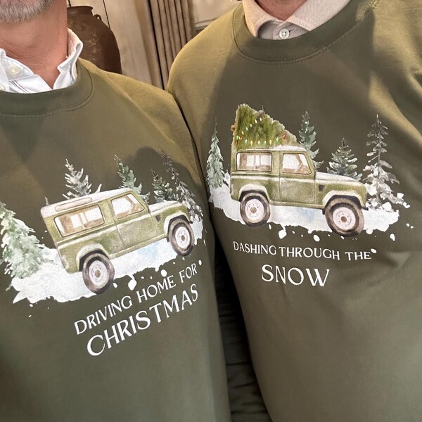 4x4 Country Christmas Wrapping Paper / Gift Wrap Land Rover Wrapping ...