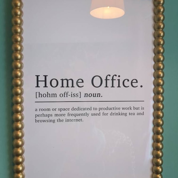 Home Office Definition Work From Home Print, Office Decor, Work From ...