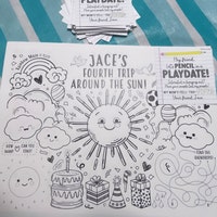 Editable Playdate Cards for Kids, Keep in Touch Cards, End of School ...