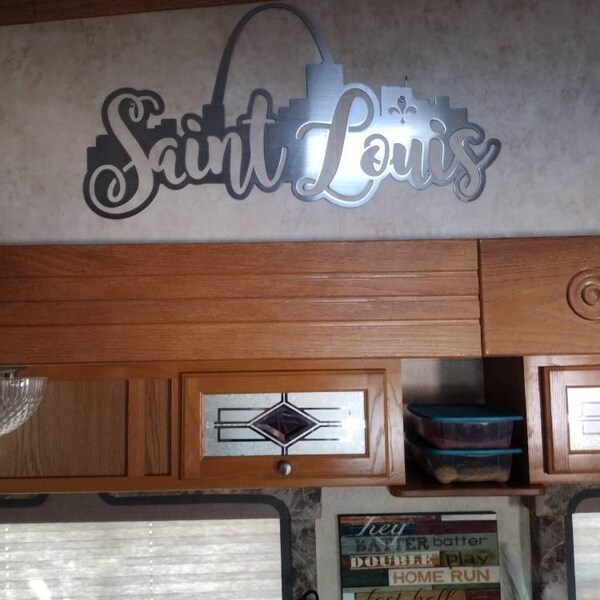St. Louis Metal Wall Sign 16, 20, or 24 Inch Long - Etsy