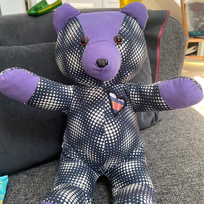 Memory Bear Pattern, Keepsake Bear Sewing Pattern, Teddy Bear, Stuffed ...
