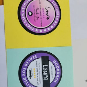 Uber Eats Delivery Stickers for Gig Workers. Custom - Etsy