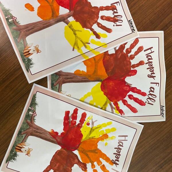 Preschool Printable Activity for Fall, Art Prints, Toddler Painting ...