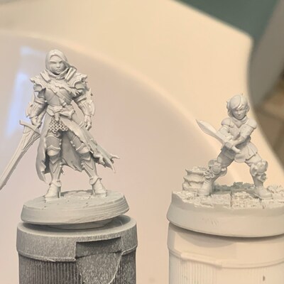 Female Knight Fighter Dnd Miniature female Warrior Miniatures for ...