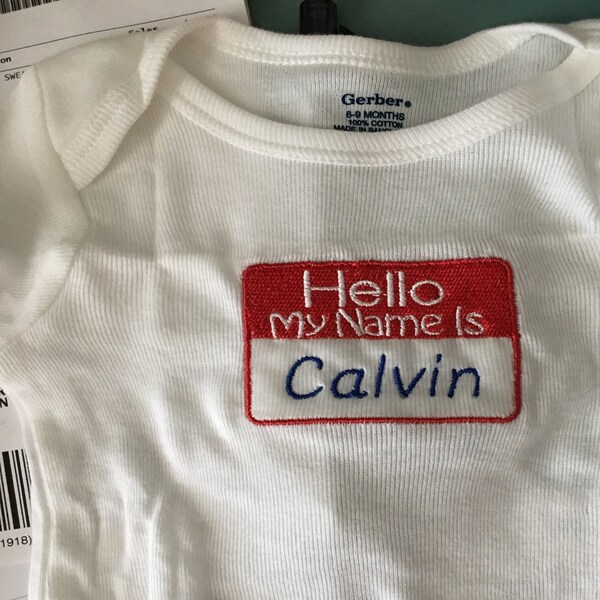 Name Tag - Machine Embroidery Design - Etsy