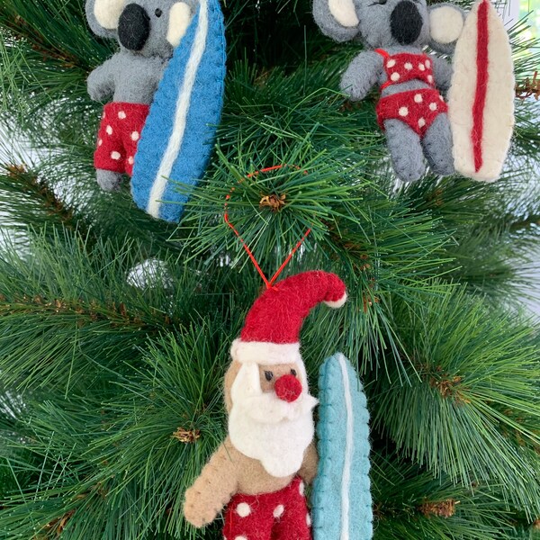 Full Set Australian Animal Tree Decorations, Koala Decoration, Kangaroo ...