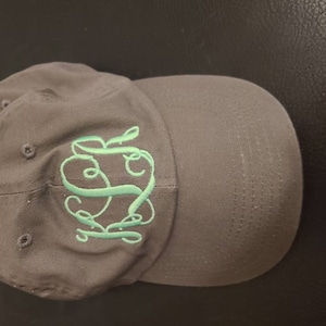Ladies' Monogram Baseball Cap Custom Color Hat and Embroidery. - Etsy