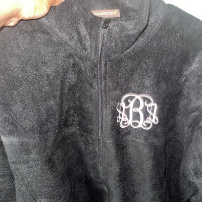 Monogrammed Full Zip Jacket Monogrammed Fleece Jacket - Etsy