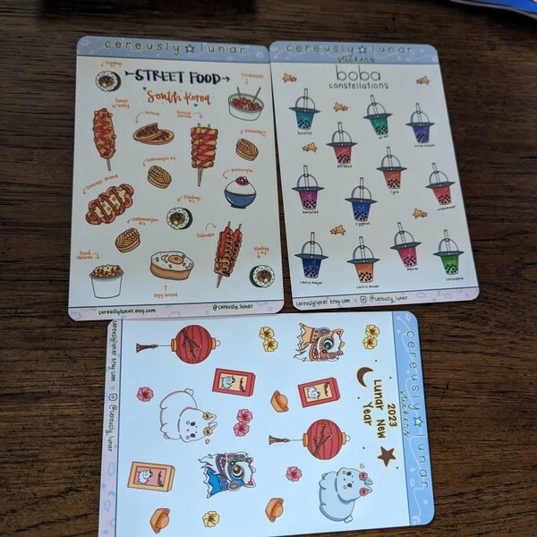 Mid-autumn Festival Stickers | Mooncake Stickers | Lantern Stickers ...