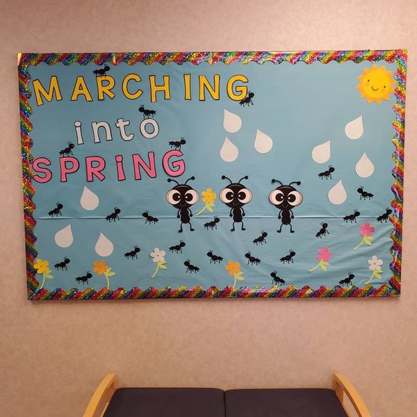 Spring Bulletin Board Set | Teachers School Bulletin Board for Spring ...
