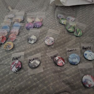 Fairy Type Pokemon Pinback Buttons 32mm Primarina, Alcremie, Sylveon ...