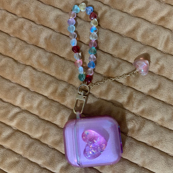 Glittery Heart AirPod Case - Etsy