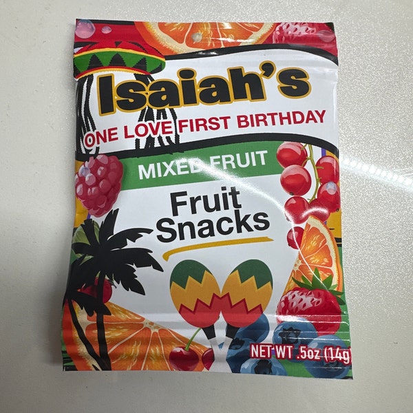 One Love Fruit Snacks - Fruit Snacks - One Love Party - One Love ...