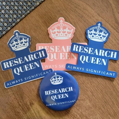 Research Queen Sticker NAVY - Etsy