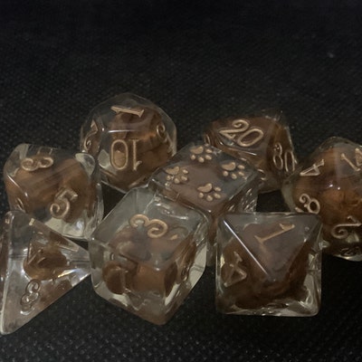 Coffee Bean Dnd Dice Set, Polyhedral Dice, D&D Dice, Dungeons and ...