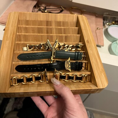 Luxurious Stackable Storage Case for Apple Watch Bands stores 10-20 ...