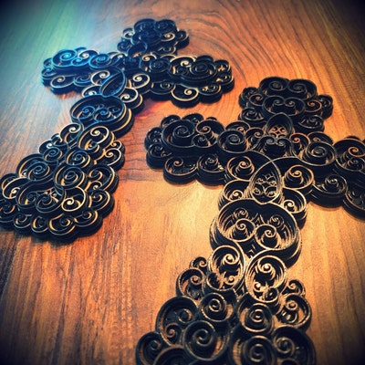 Layered Cross Bundle 3 Crosses 3 Layers Glowforge Decoration Crafting ...