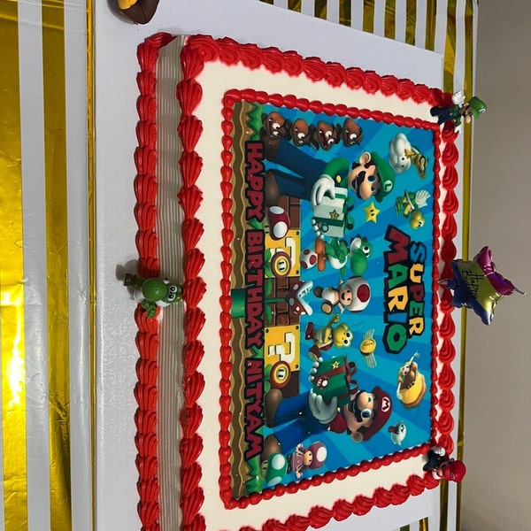 Custom Edible Sugar Sheets/icing Sheets,cake, Cookies, Cupcake Toppers ...