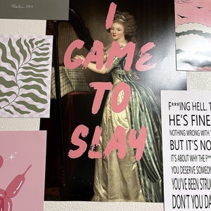 Altered Art Portrait, Printable Wall Art, Eclectic Art, Funny Altered ...