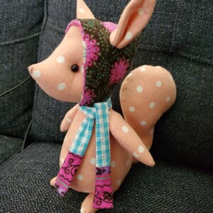 PDF Pattern 'apple Strudel' Felt Shrew Softie With Apple Mini Quilt and ...