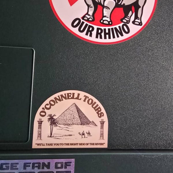 The Mummy Stickers Oconnell Tours 4-pack of the Mummy 1999 Inspired ...