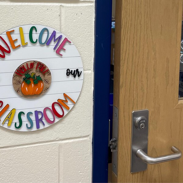 Interchangeable Welcome to Our Classroom Sign Personalized Pencil ...