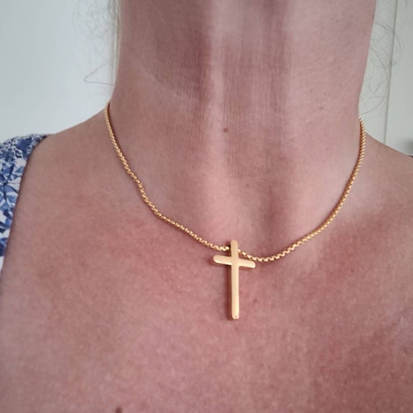 Vintage 14K Gold Plated Cuban Link Chain Necklace, 1980s Heavy Gold ...