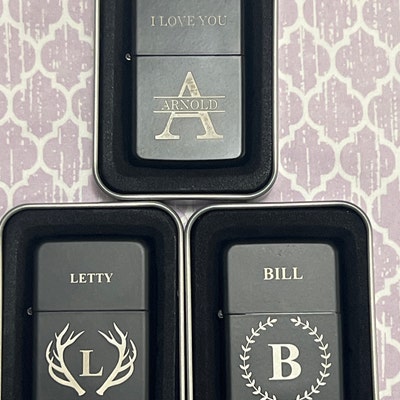 Personalized Black Engraved Lighter Custom Lighter, Engraved Lighter ...