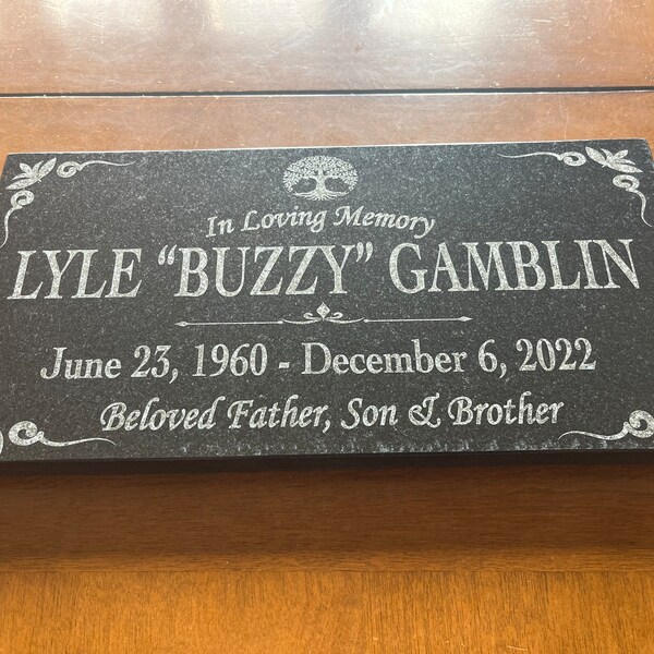 Memorial Stone, Custom in Loving Memory Stone, Memorial Plaque ...