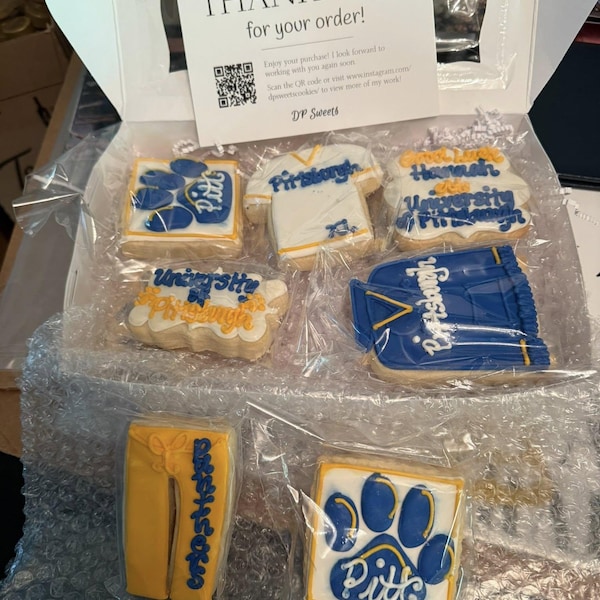 University of Pittsburgh Sugar Cookies - Etsy