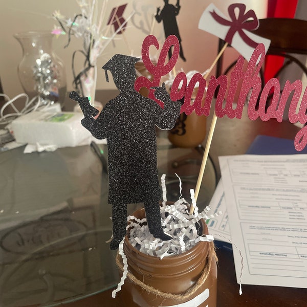 Boy Graduation Centerpiece, Graduation Centerpiece Sticks 2024 ...