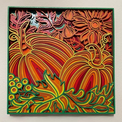 Stingray 3D Mandala Svg, Sea Animals Multilayer Panel for Laser Cutting ...