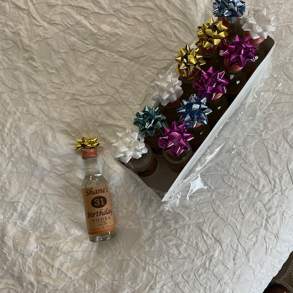 Mini Titos Label, Custom Titos Label, Mini Birthday Shot, Mini Party ...