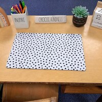 Dalmatian Print Desk Mat, Aesthetic Desk Accessory, Cute Workspace ...