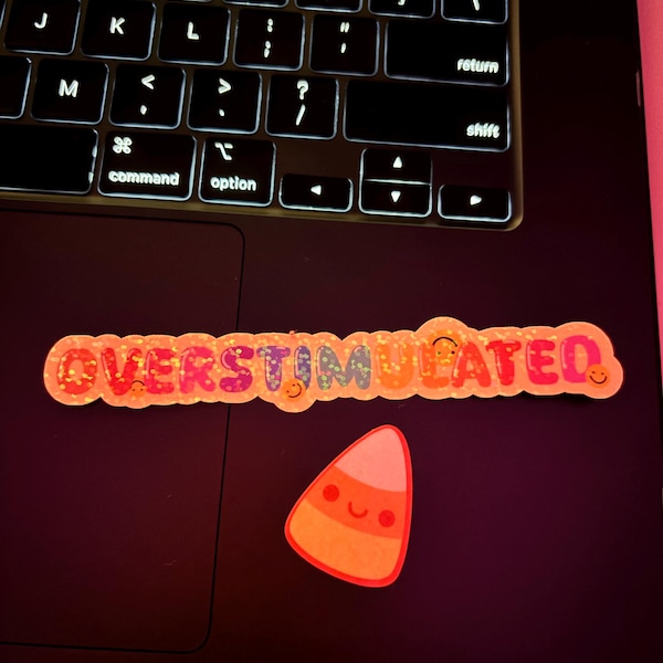 The Overthinker Tarot Card Vinyl Sticker. Holographic Halloween Sticker ...