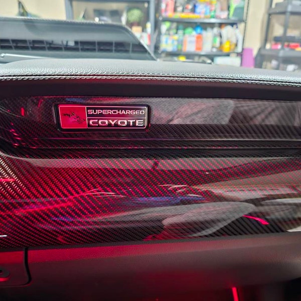 2015-2022 Ford Mustang Ecoboost V2 Logo Nameplate Emblem for Dashboard ...