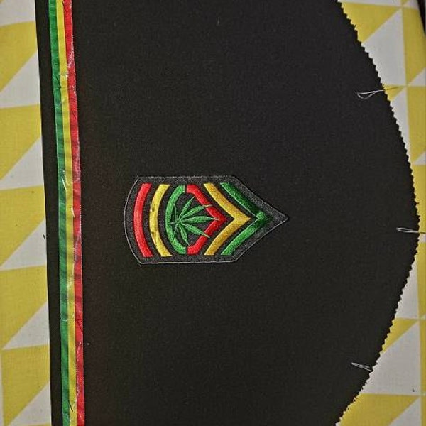 5/8'' One Roll Classic Grosgrain Ribbon Three Color Rasta Green-yellow ...