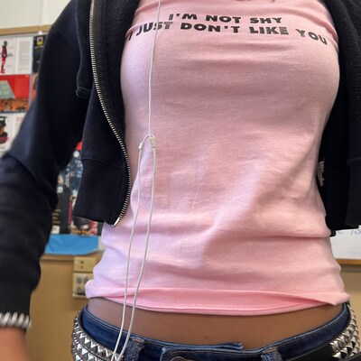 Stop Copying Me Youre Not Even Doing It Right I'm Not Shy Crop Top Cute ...