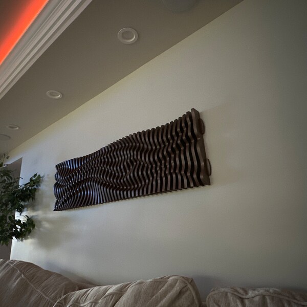 4ft Circle Parametric 3D Wave Artwork, Acoustic Panel - Etsy